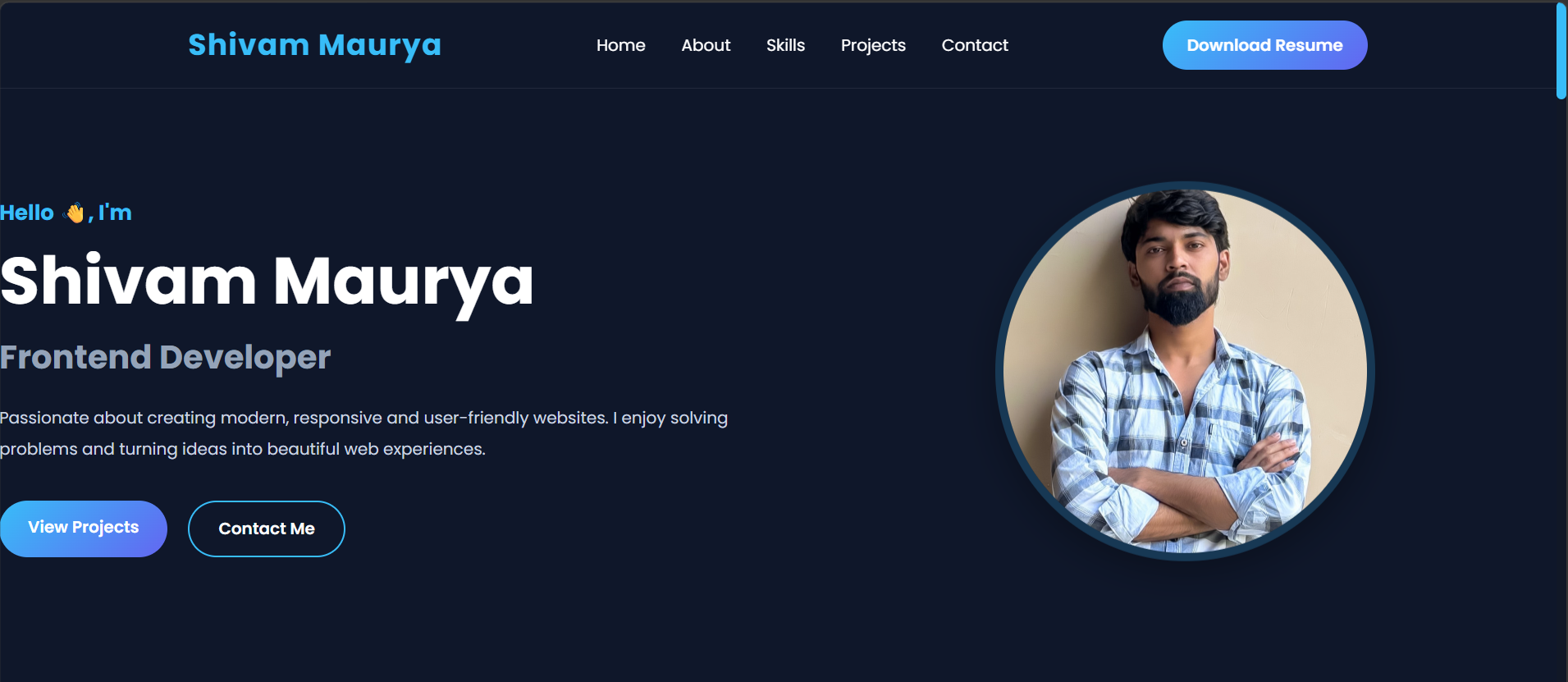 Shivam Maurya | Frontend Developer